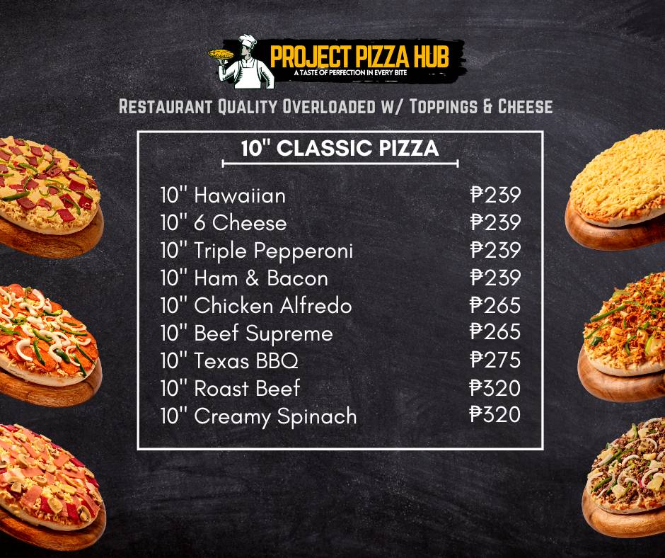 Menu at 99 Silog & Project Pizza Hub - Calamba City restaurant, Calamba