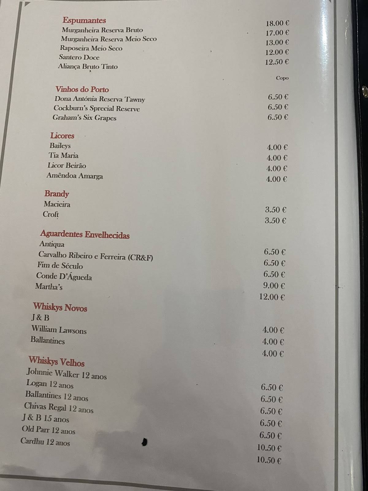 Menu em A Barca, Barqueiros