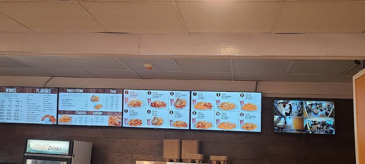 Menu at A Town Wings restaurant, Brunswick