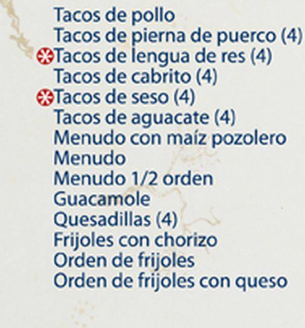 Carta de Al Restaurant, Sa De Cv, Monterrey