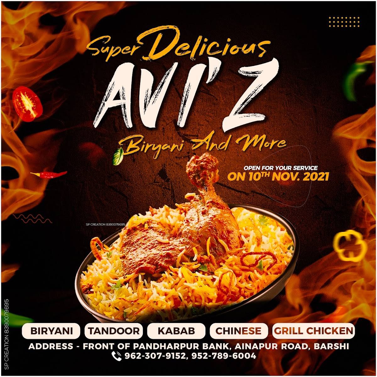 Menu at AVI'Z BIRYANI & MORE, Barshi