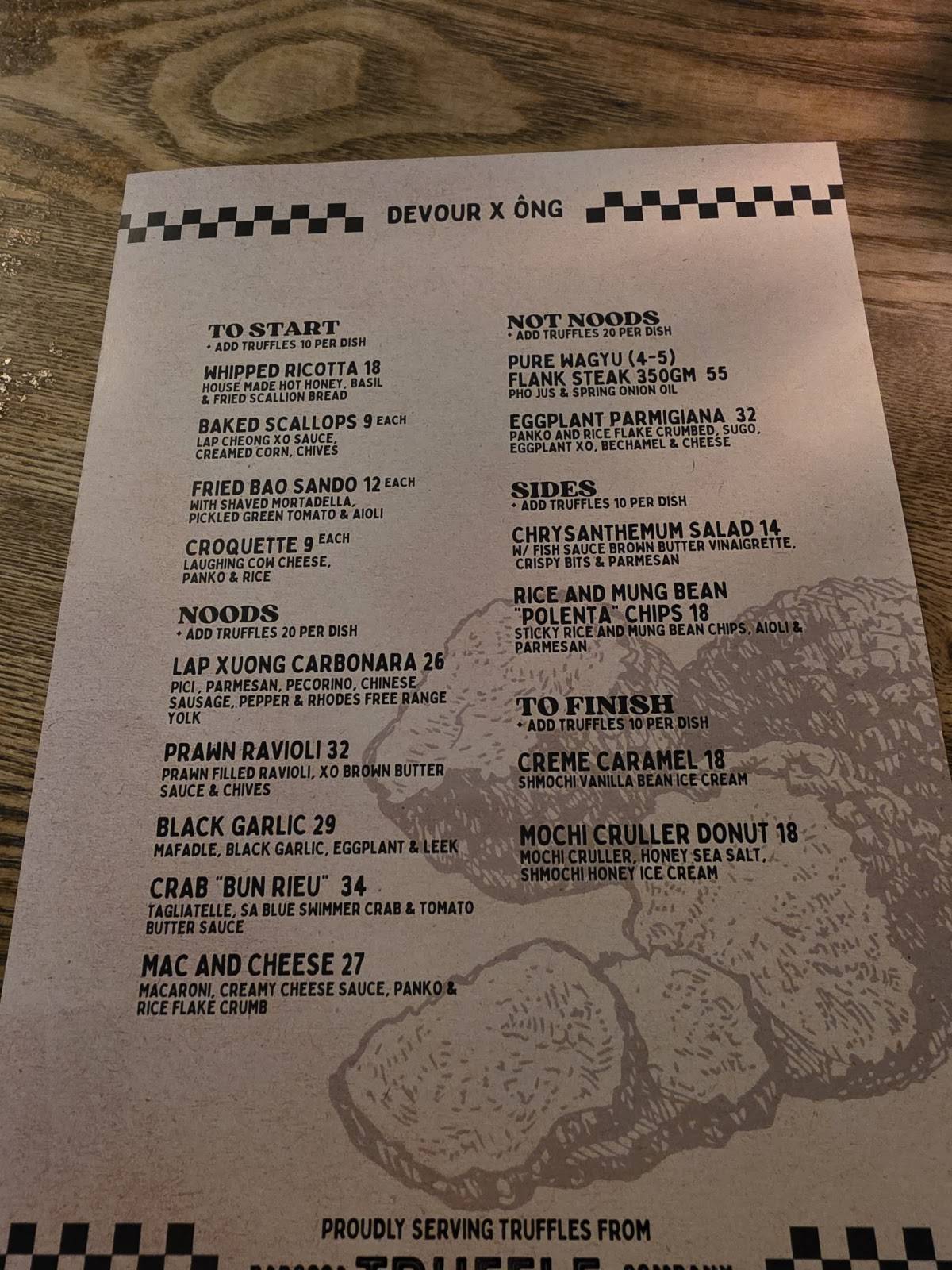 Menu at Devour Cafe Patisserie, Richmond, 52 Davenport Terrace