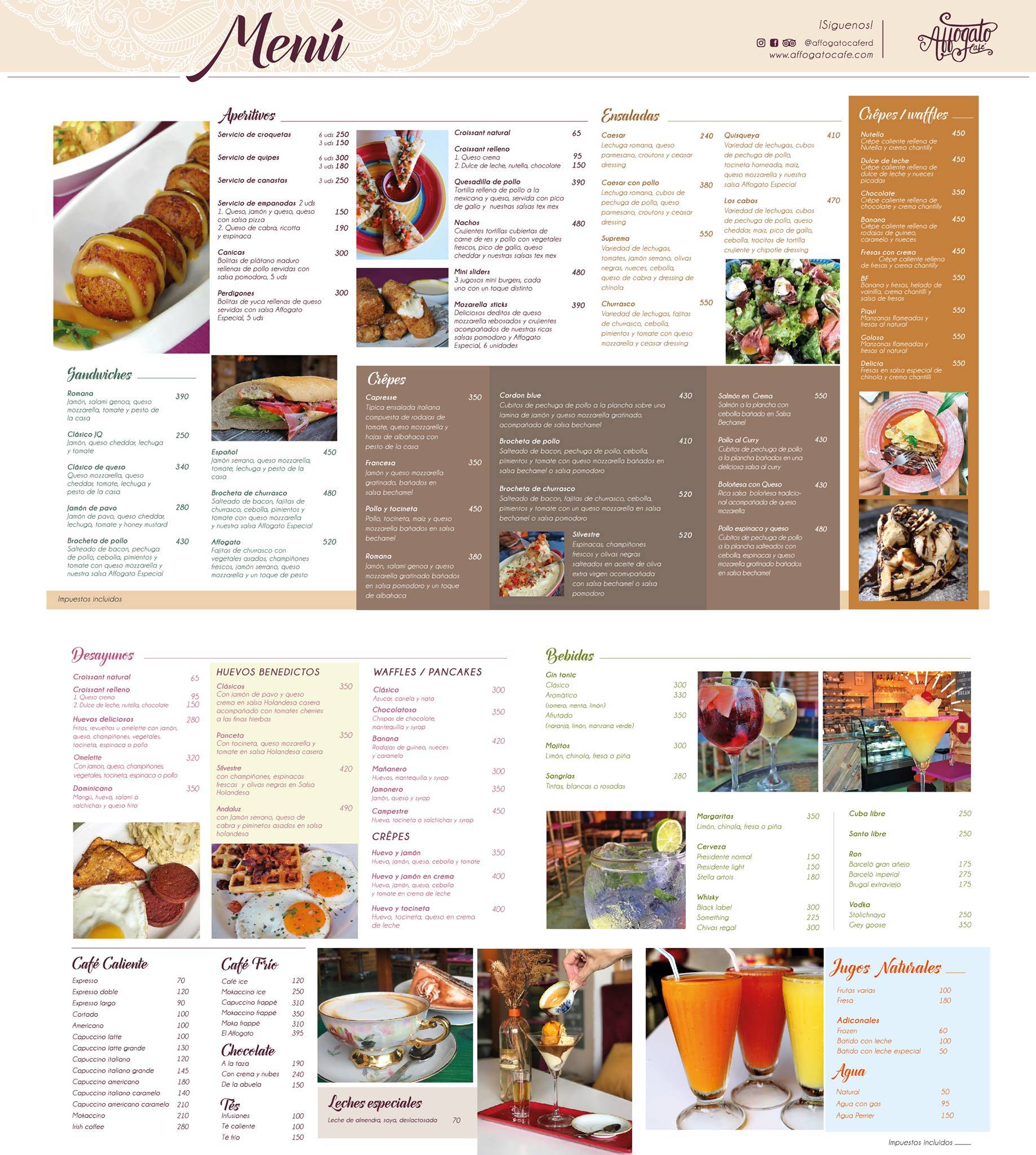 Carta de Affogato Café - Zona Colonial, Santo Domingo
