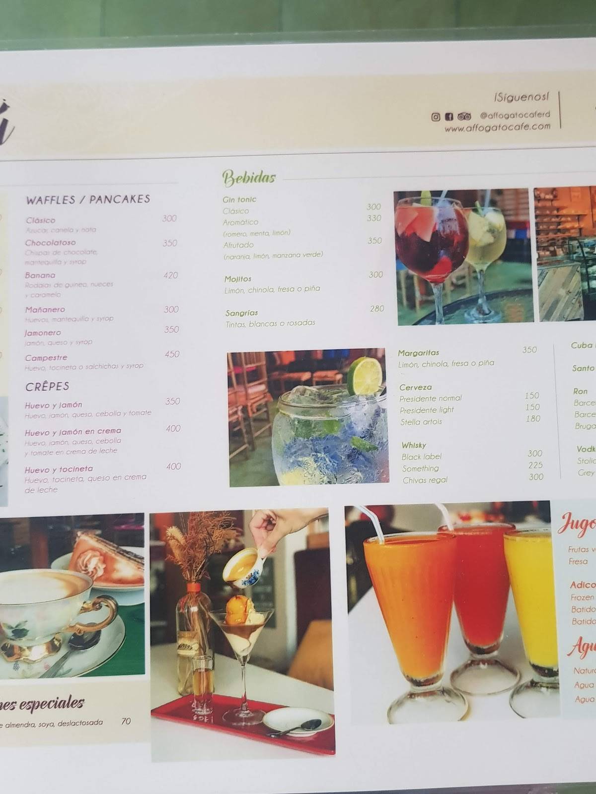 Carta de Affogato Café - Zona Colonial, Santo Domingo