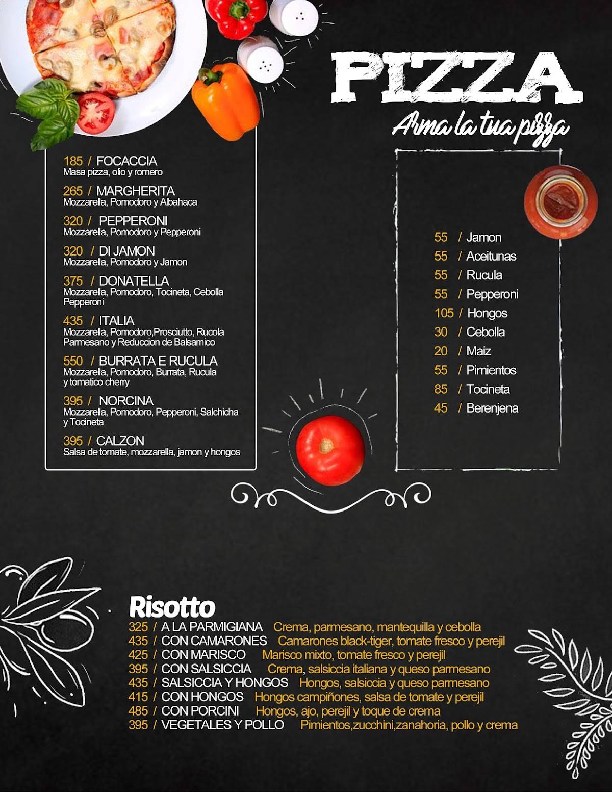 Carta del restaurante Aglio & Olio, Santo Domingo, C. Lorenzo Despradel ...