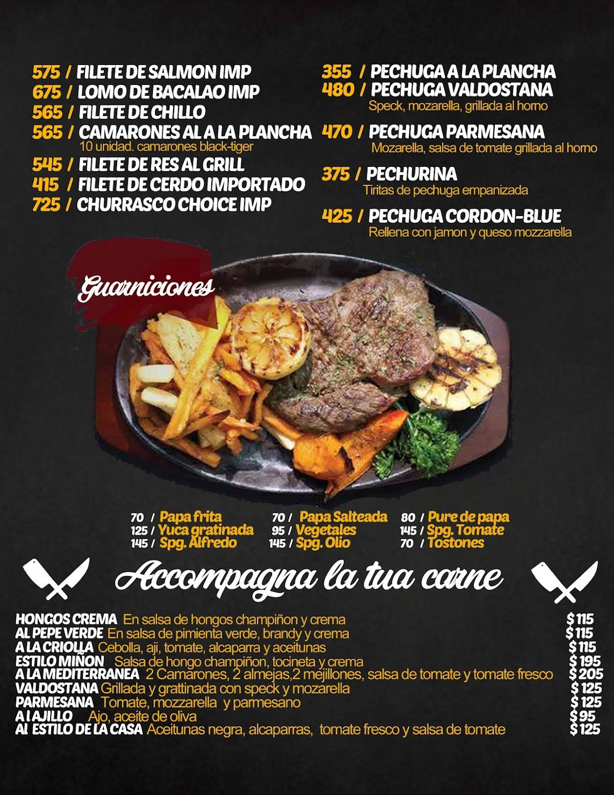 Carta del restaurante Aglio & Olio, Santo Domingo, C. Lorenzo Despradel ...