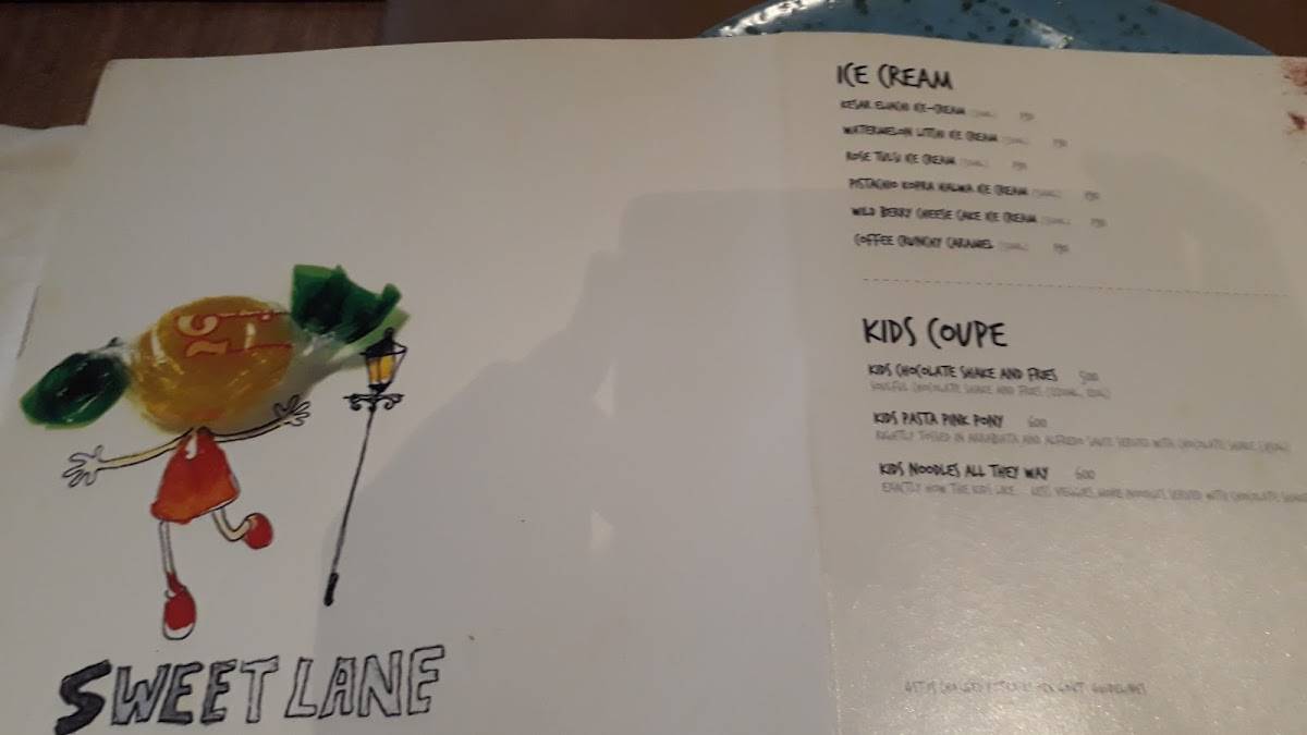 Menu at Under The Neem Trees, Ahmedabad