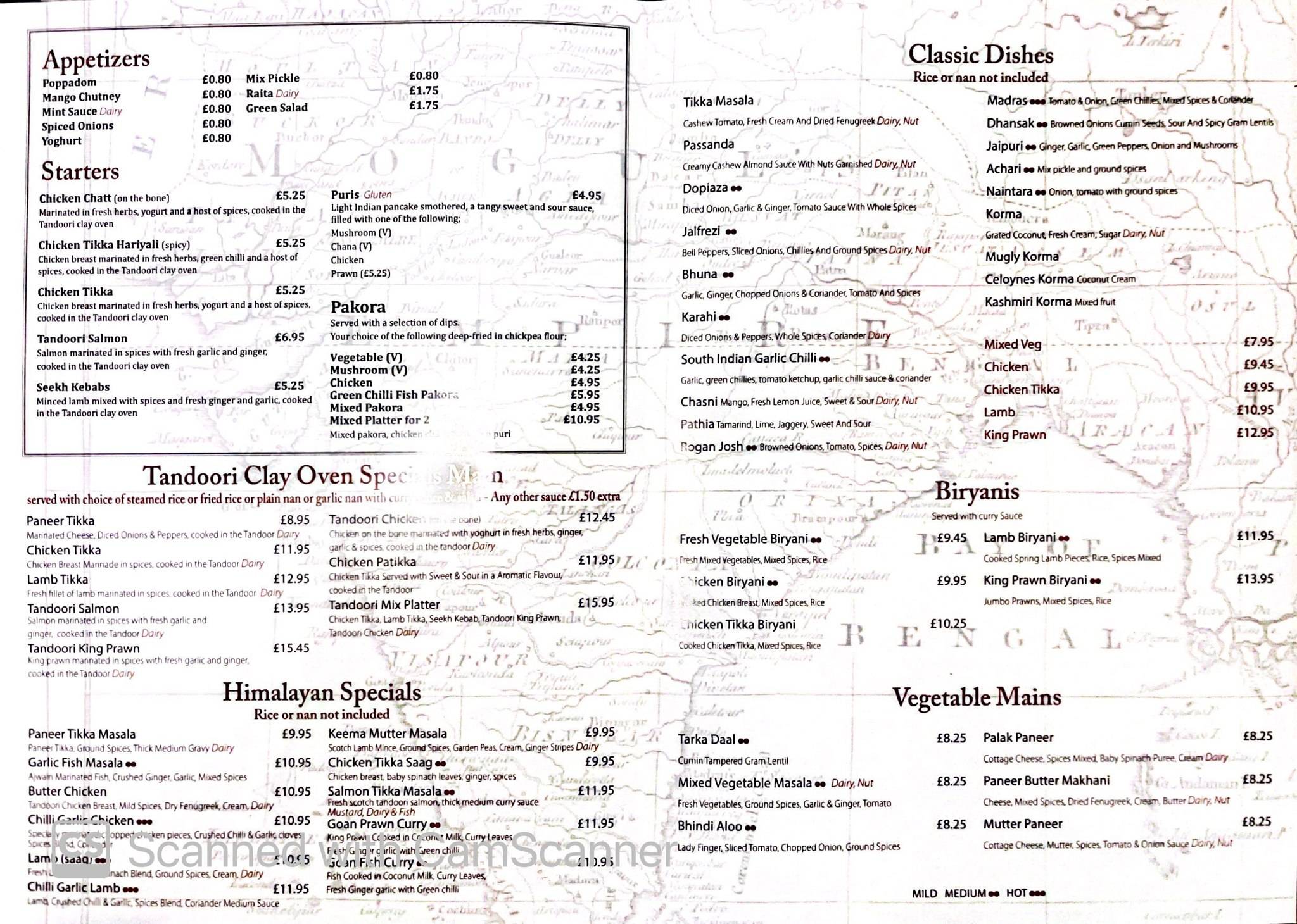 Menu at Himalayan Dine In restaurant, Airdrie