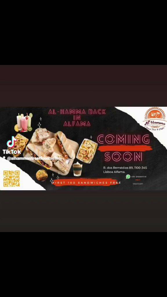 Menu em Al-Hamma Street Food & Coffee (In the Edificio Altejo building ...