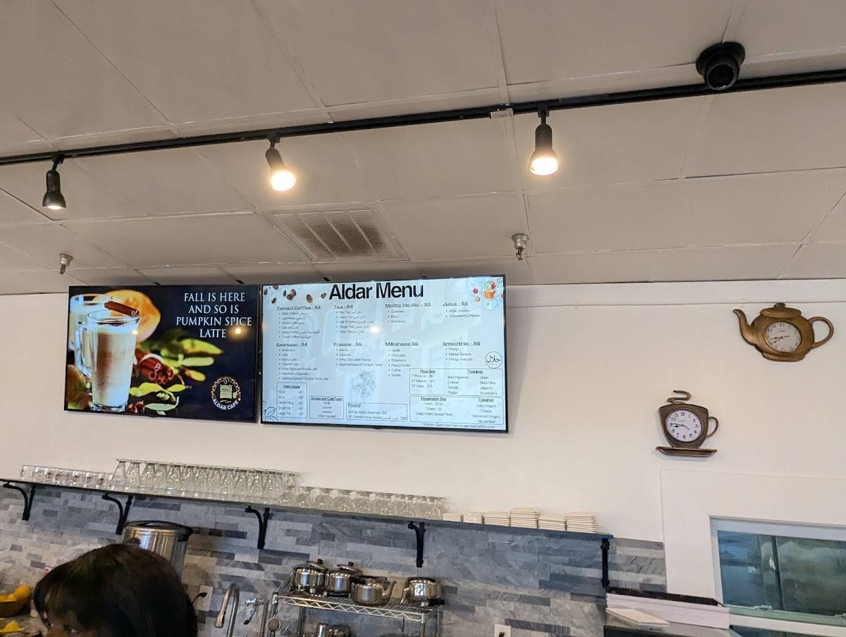 Menu at Aldar Cafe, Memphis