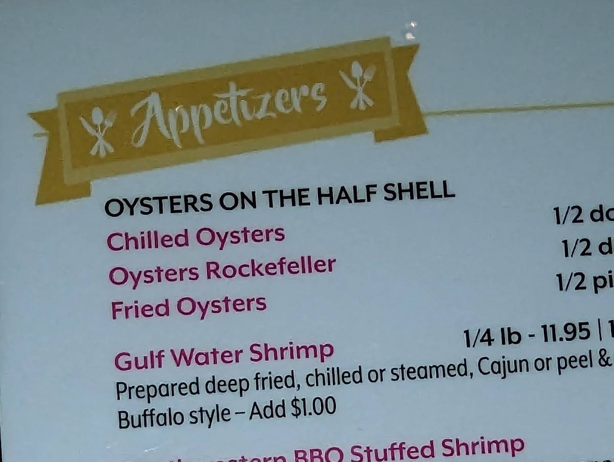 Menu at Alice Sweetwater's Bar & Grille, Naples