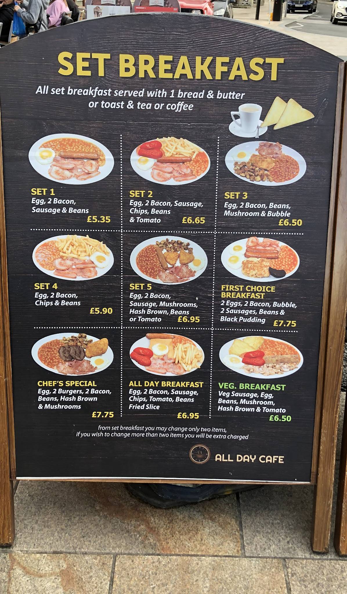 Menu at All Day Cafe, Dartford