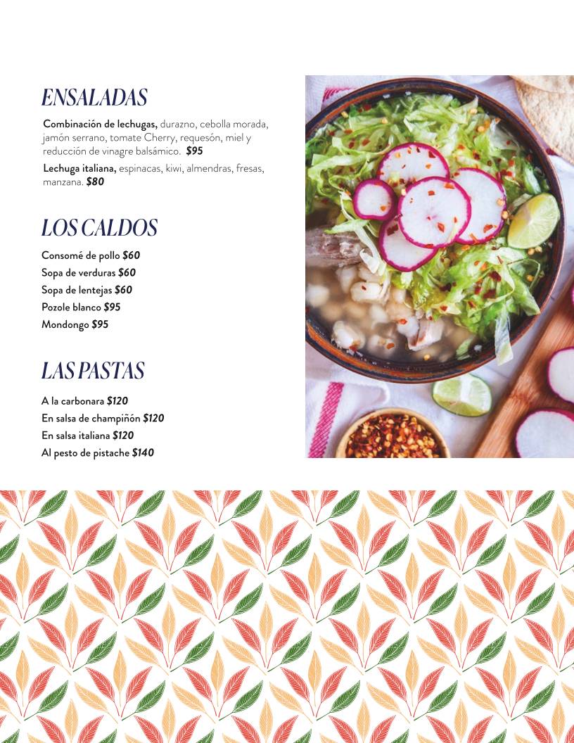 Carta del restaurante Alma Mestiza - Sazón y Tradición, Xalapa Enríquez
