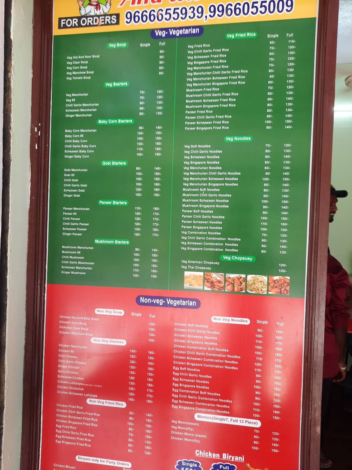 Menu at Amrita kitchen, Secunderabad, 4-67
