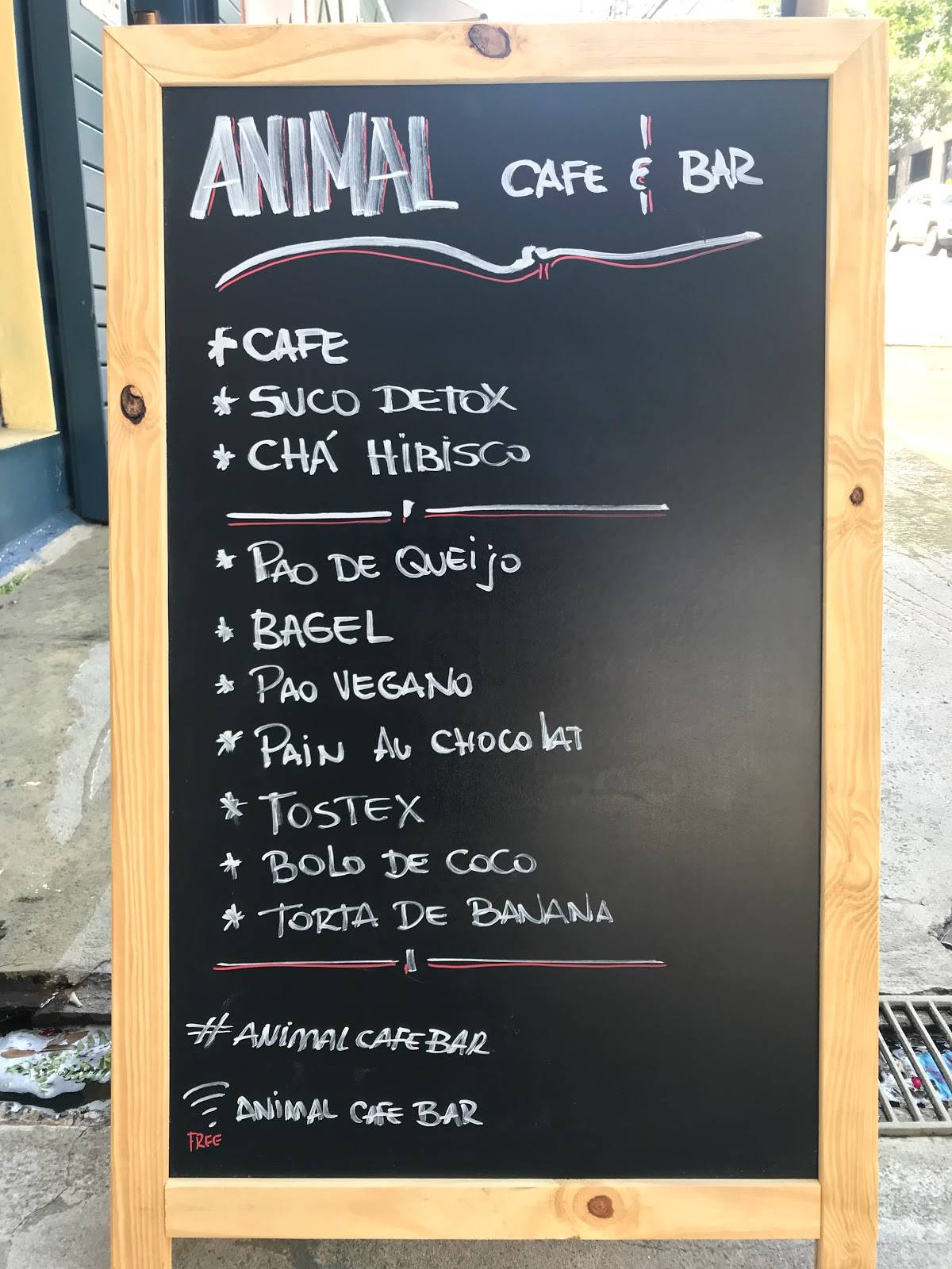 Menu em Animal Café Bar, São Paulo