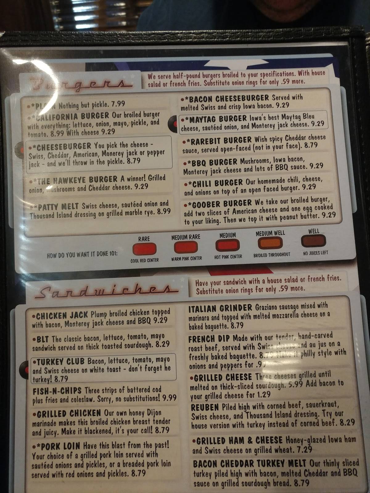 Menu at Ankeny Diner restaurant, Ankeny, 133 SE Delaware Ave