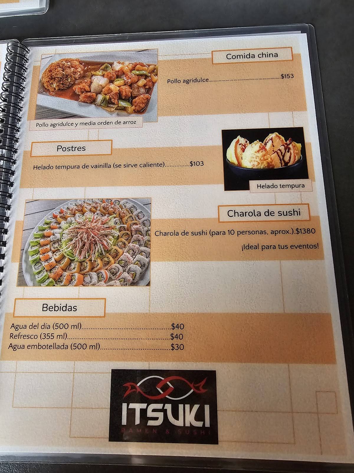 Carta del restaurante Itsuki comida japonesa y alitas, Apodaca, Ignacio ...