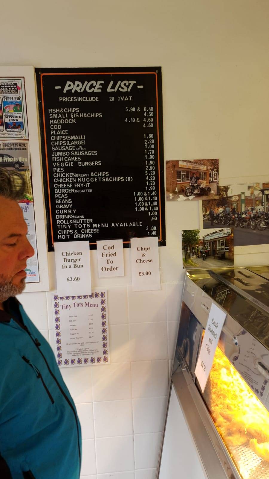 Menu at Archers Fish Shop fast food, Woodhall Spa
