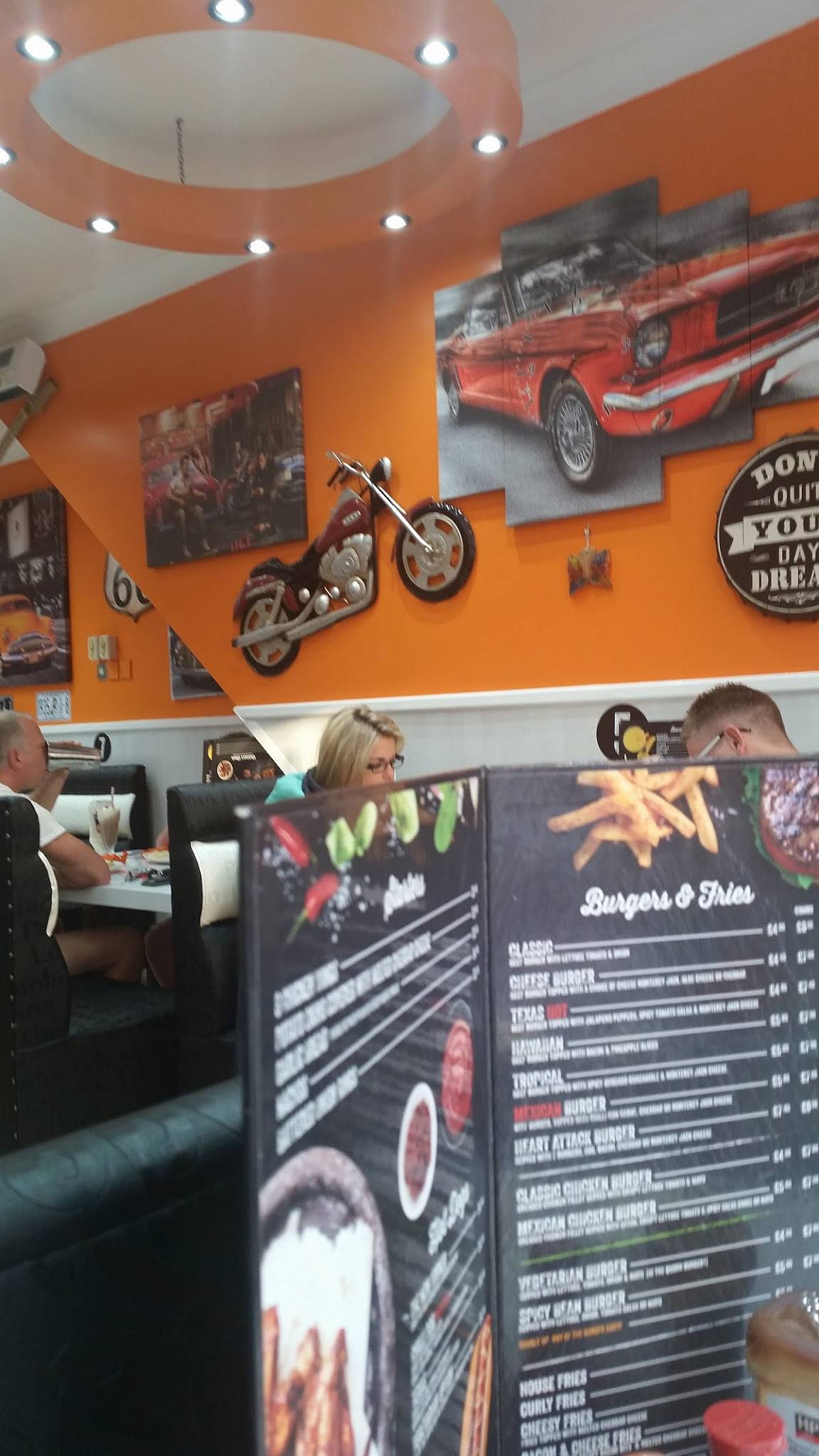 Menu at Arizona Diner & Cocktail Bar, Sheerness
