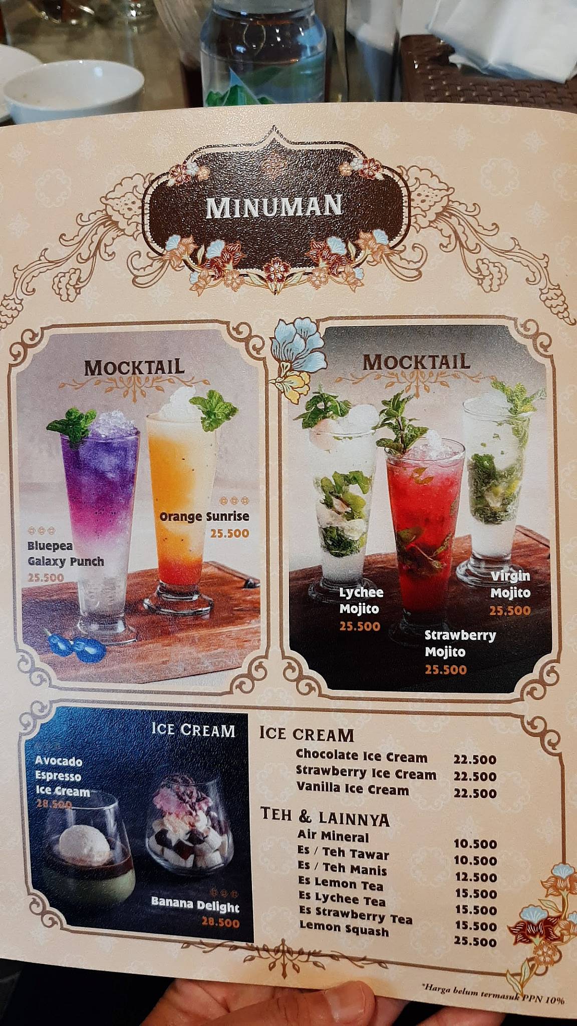 Menu at Aroem Restaurant & Ballroom, Semarang