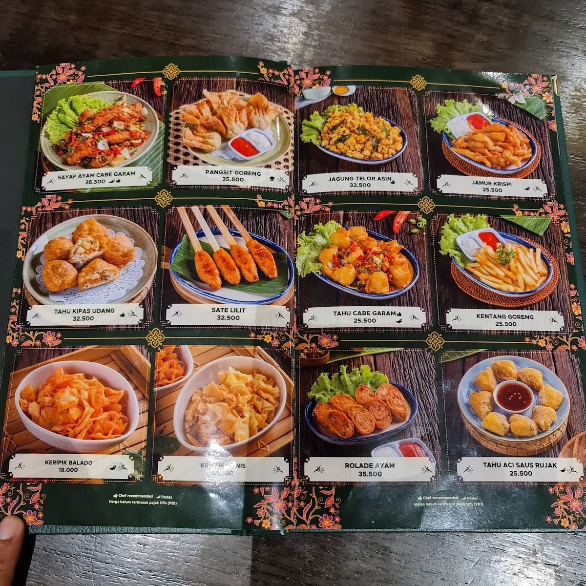 Menu at Aroem Restaurant & Ballroom, Semarang