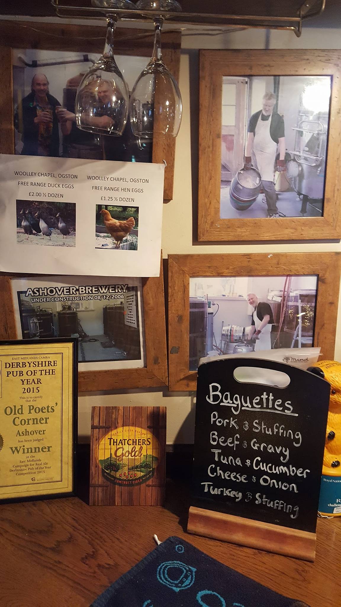 Menu at The Old Poets Corner. pub & bar, Ashover