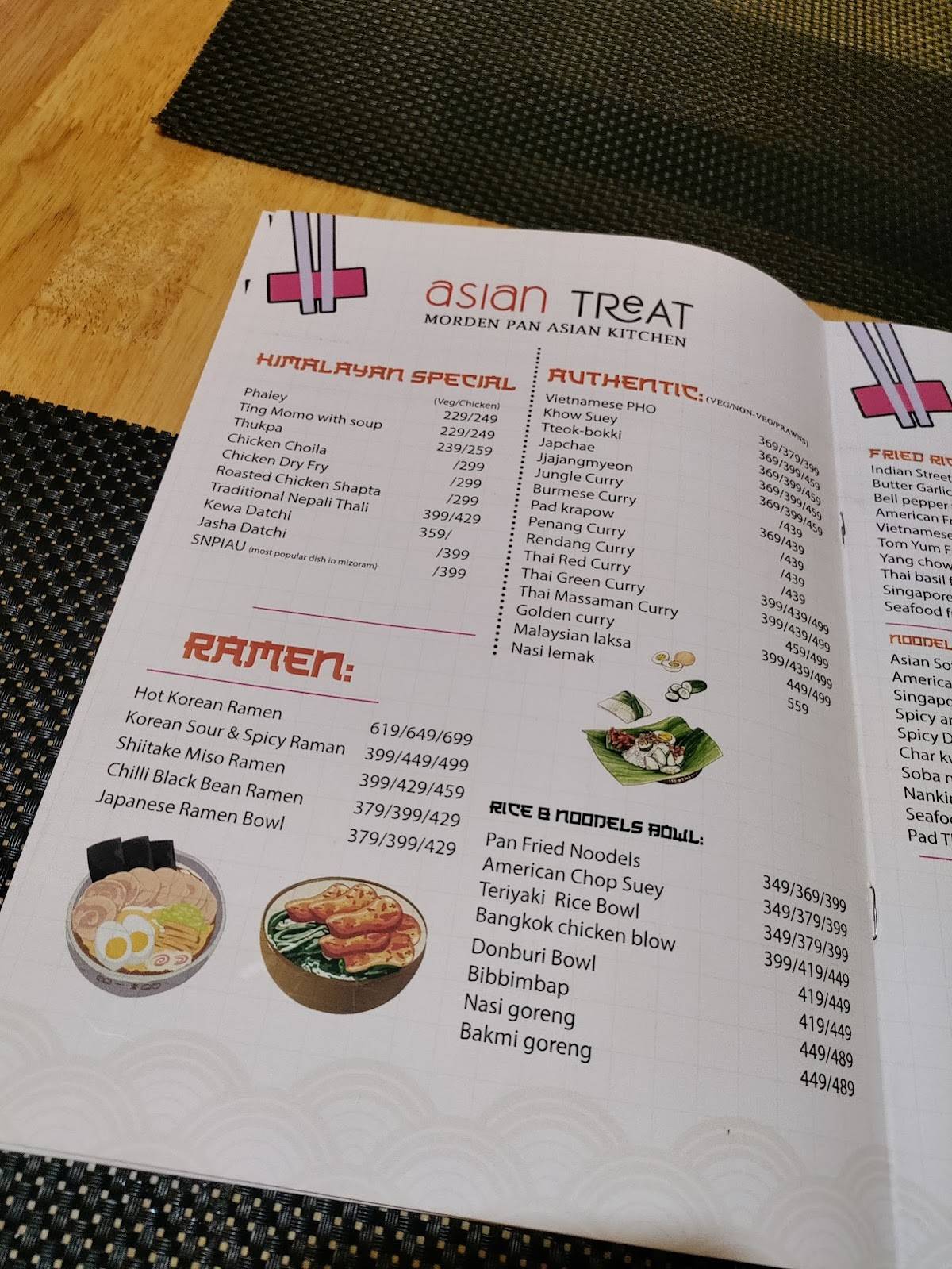 Menu at Asian Treat - Banjara hills (Modern Pan Asian Restaurant ...
