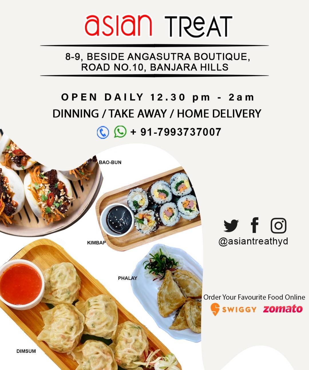 Menu at Asian Treat - Banjara hills (Modern Pan Asian Restaurant ...