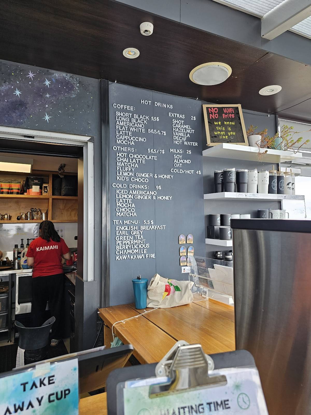 Menu at Astro Cafe, Lake Tekapo