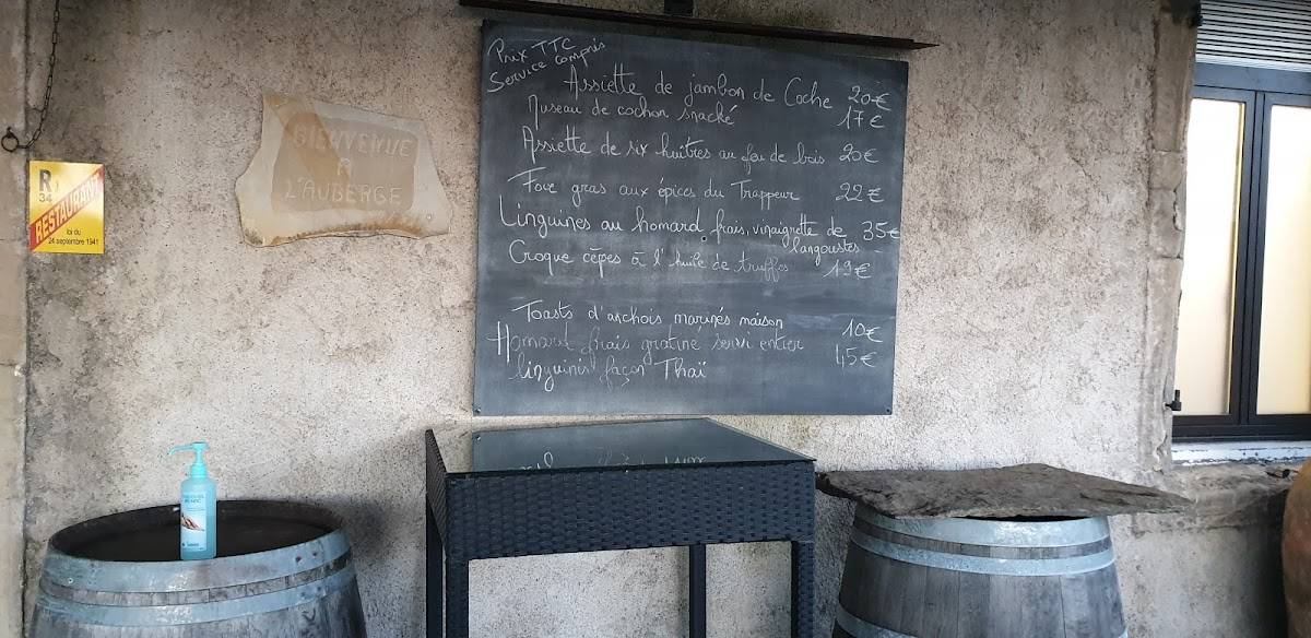 Menu au Auberge de Combes restaurant, Combes, Le Village
