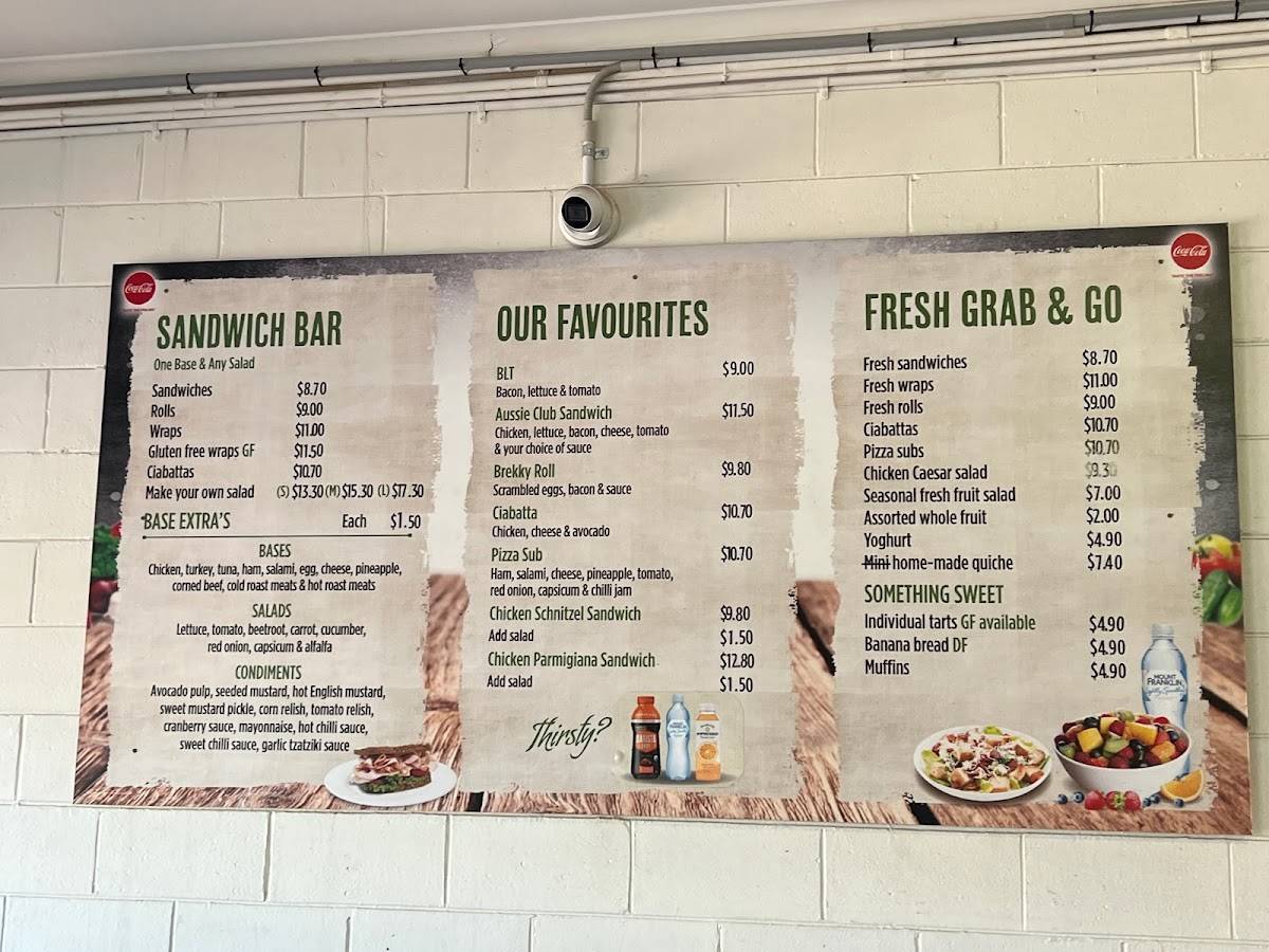 Menu at Australian Snack Bar, Winnellie