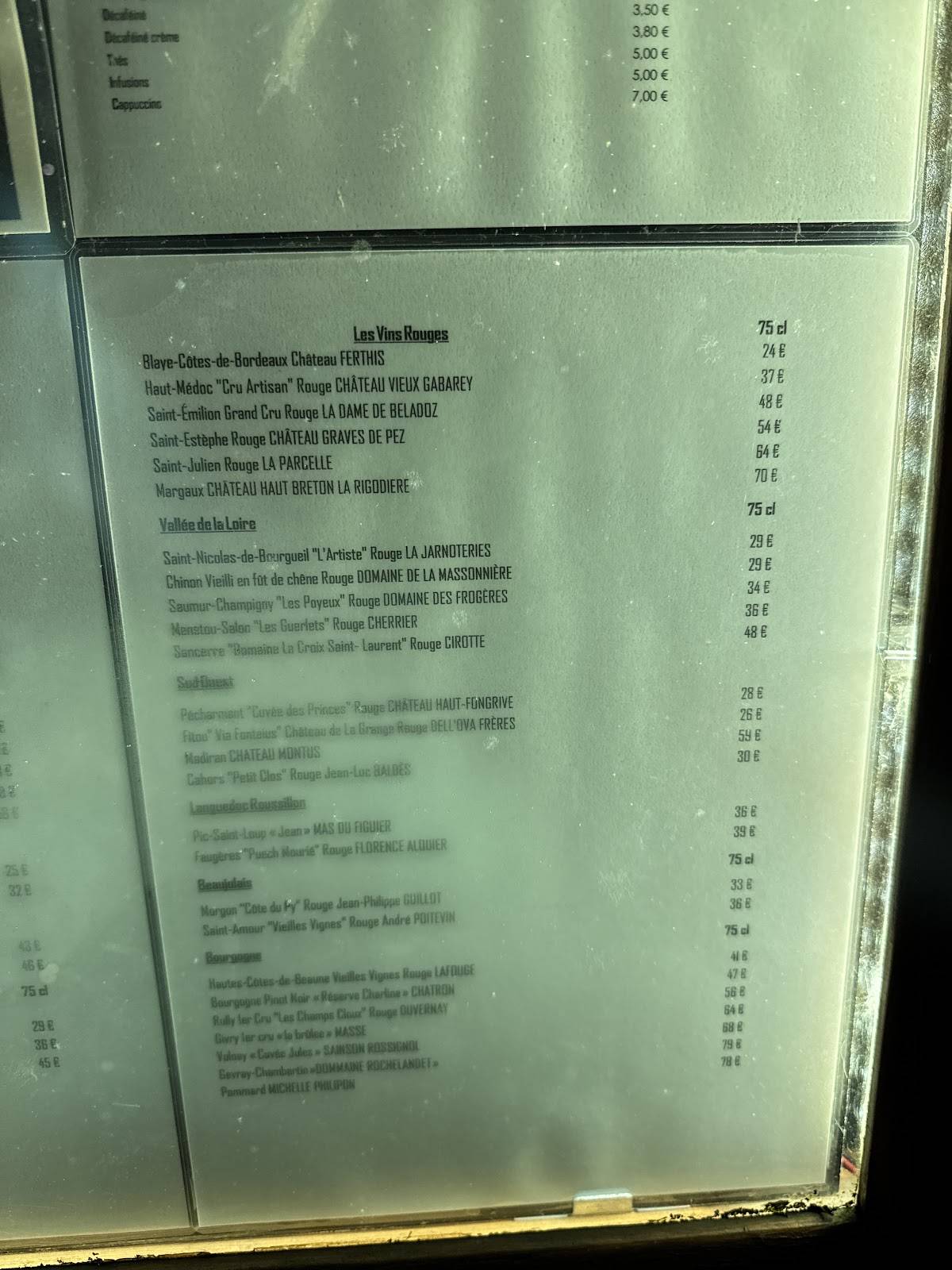 Menu au Restaurant Alexis, Avesnes-sur-Helpe