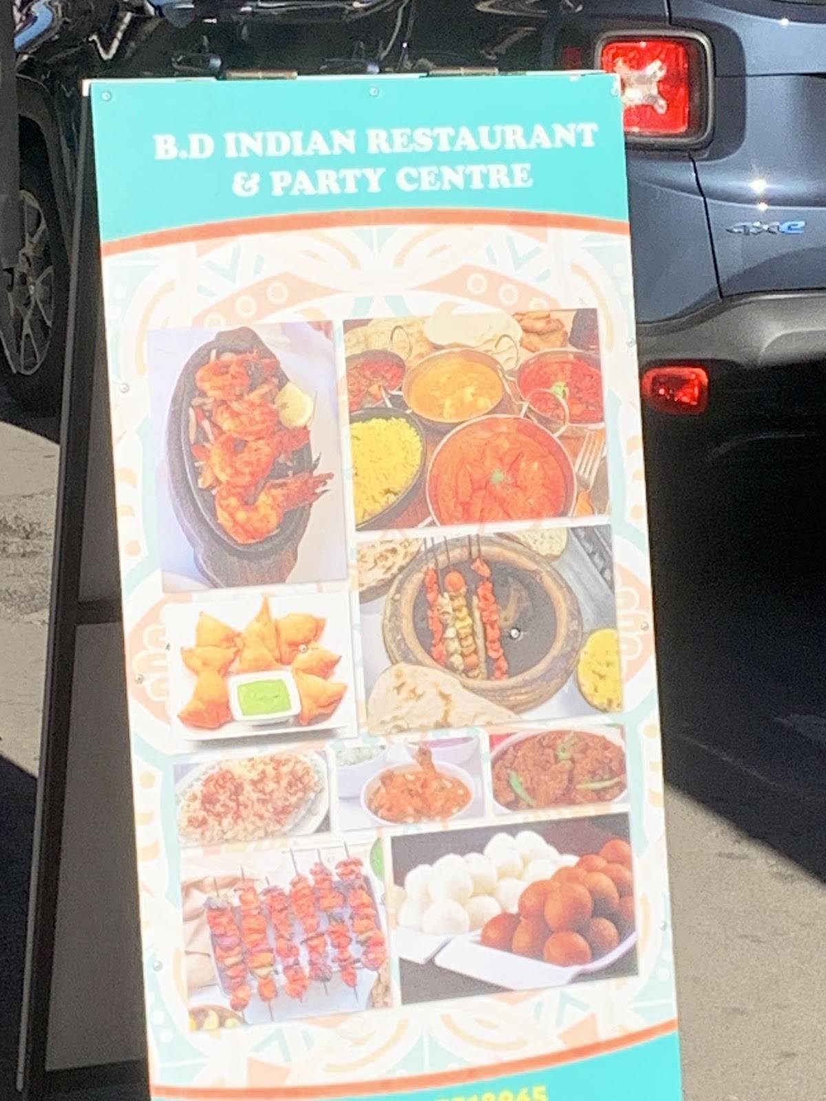Menu at B.D. Indian Restaurant & Party Center, Palermo