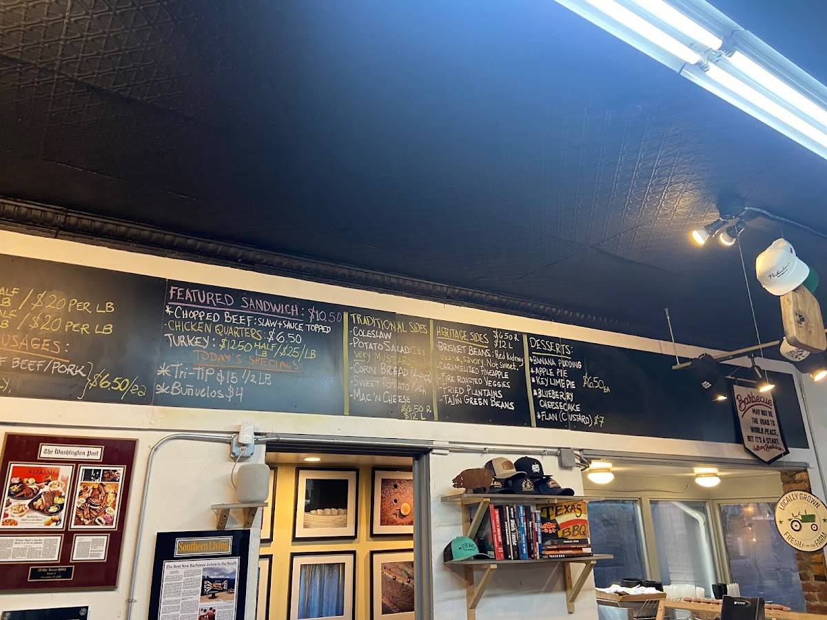 Menu at 2Fifty Texas BBQ, Riverdale Park