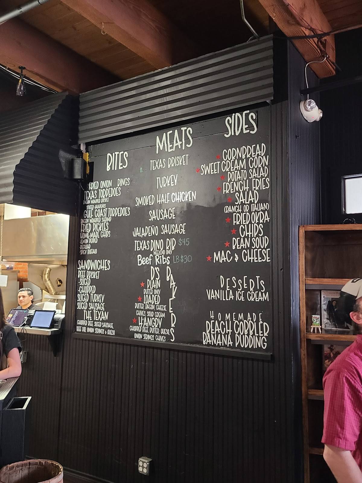 Menu at Moak's Family Texas BBQ, Dallas