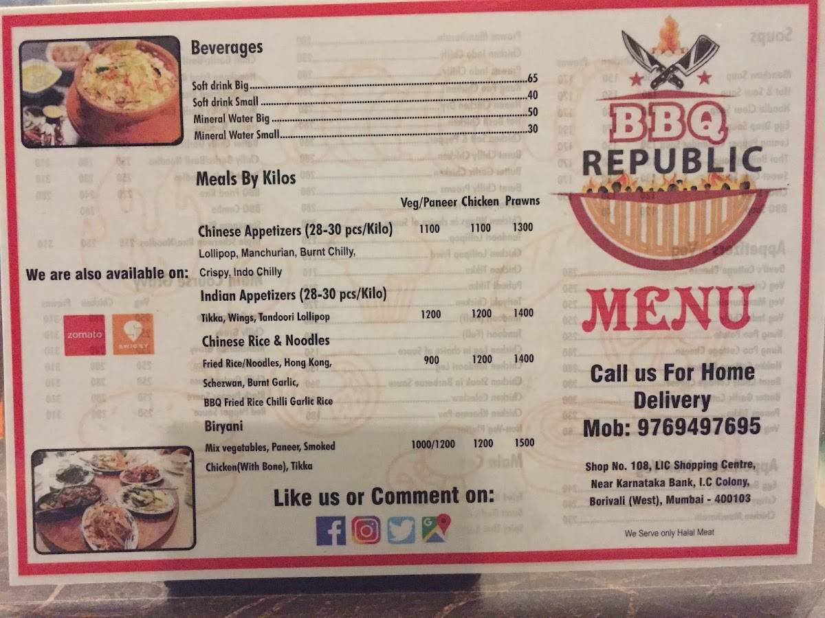 Menu at BBQ REPUBLIC, Mumbai, Shop no 5