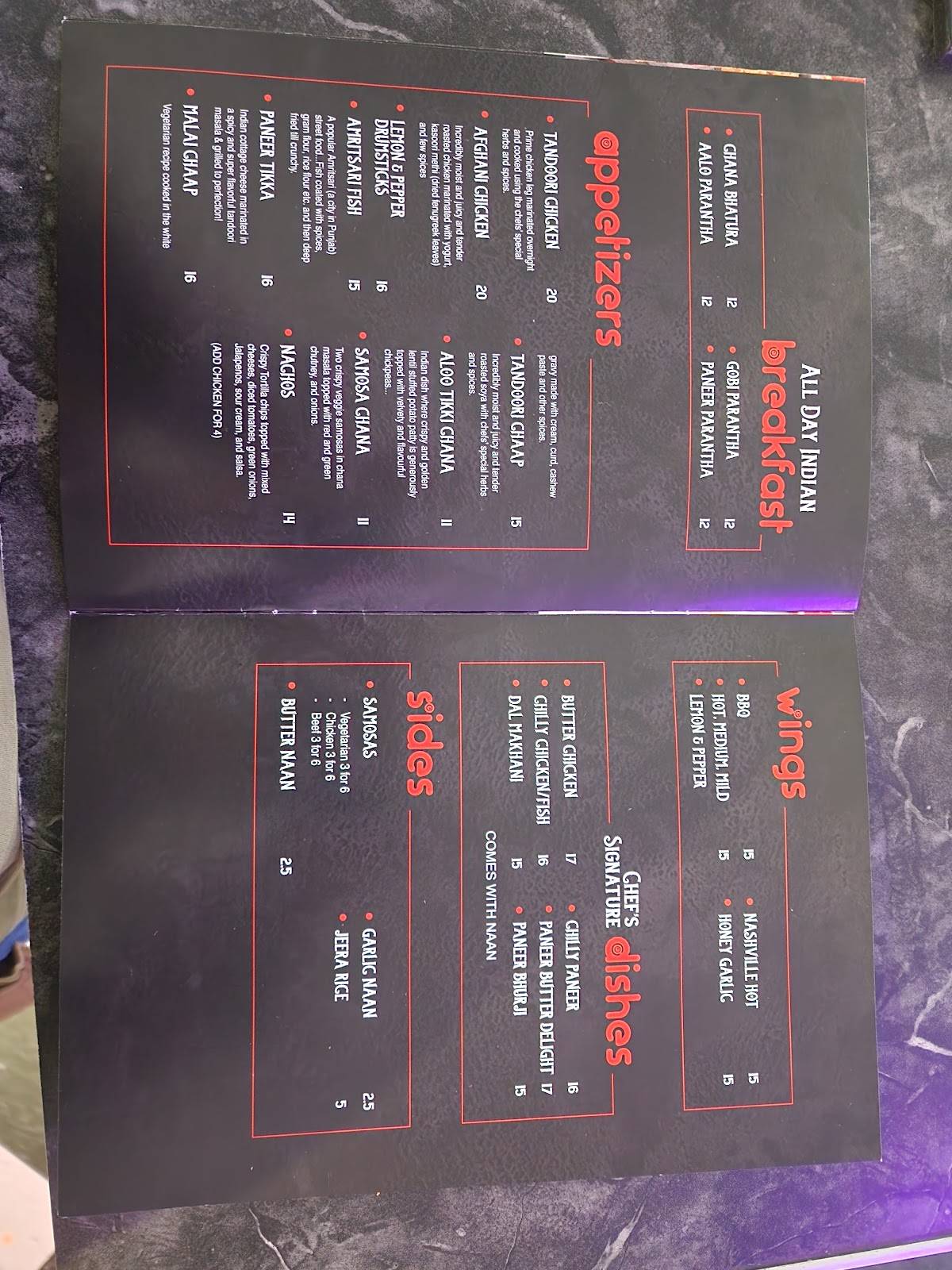 Menu at BEEBA BOYZ Kitchen and Bar (Bubba's Diner), London