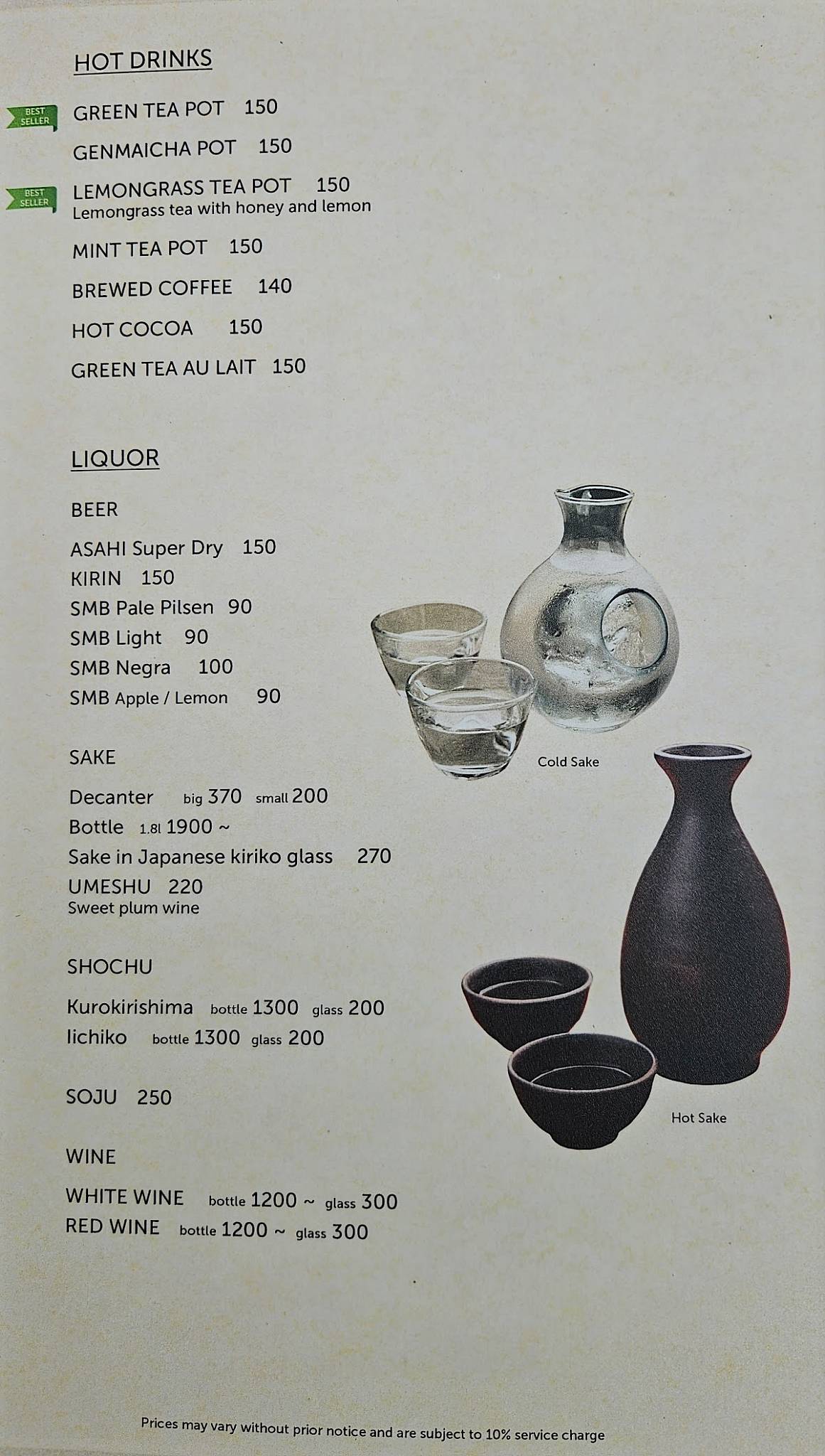 Menu at Chaya - SM City Baguio restaurant, Baguio