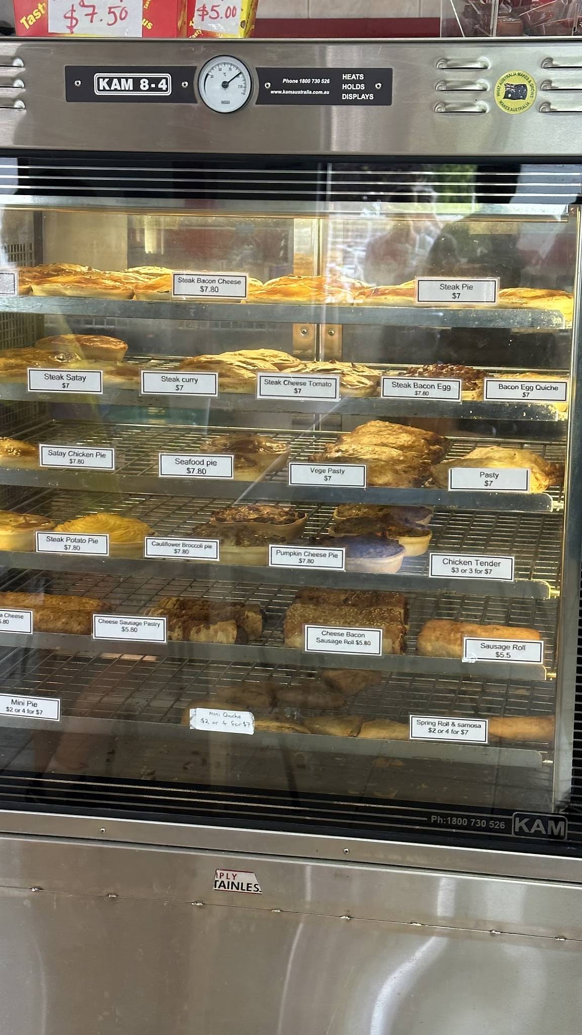 Menu at Bakery and Chinese Takeaway, Denmark
