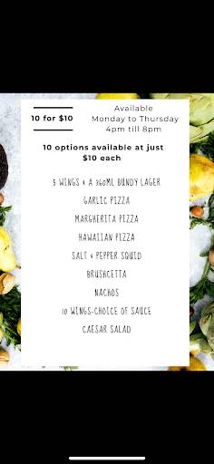 Menu at Ballistic Bargara, Bundaberg Central