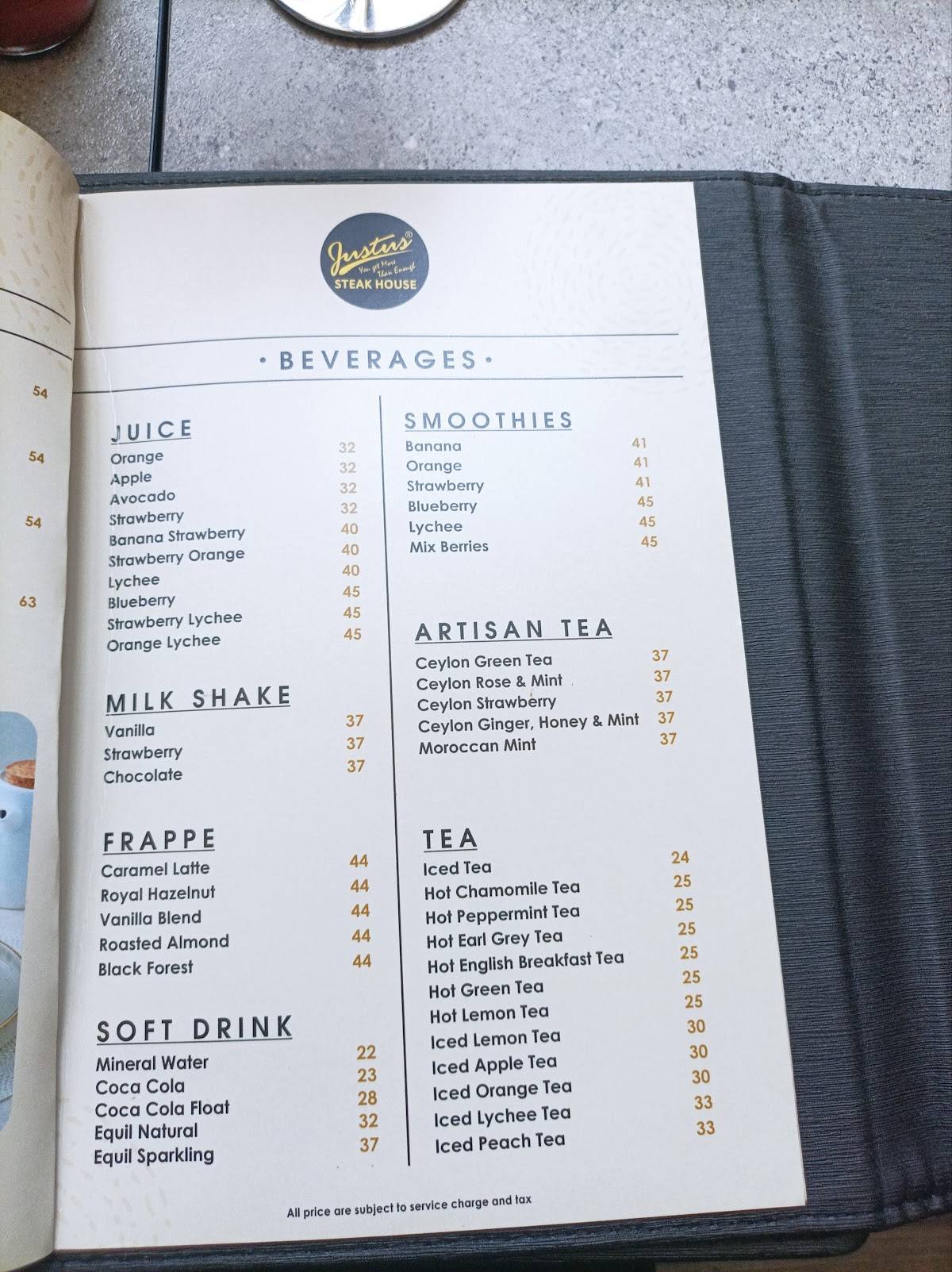 Menu at Justus Steak House Buahbatu restaurant, Bandung, Jl. Buah Batu ...