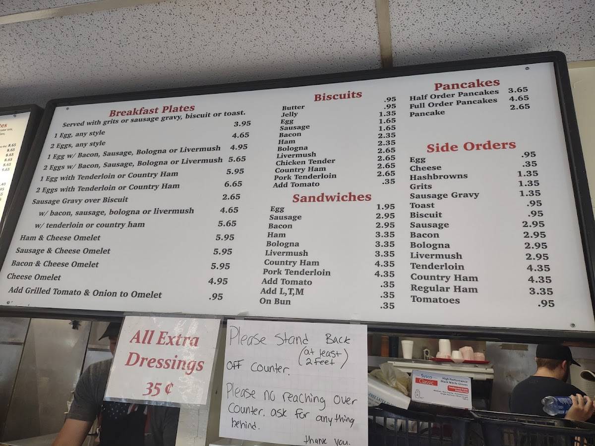 Menu at Bantam Chef restaurant, Marion, Rutherford Rd
