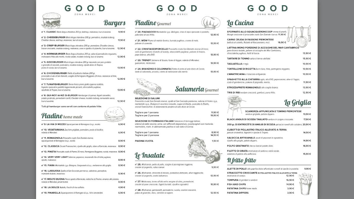 Menu at Baratie Maranello Drinks and Food, Maranello