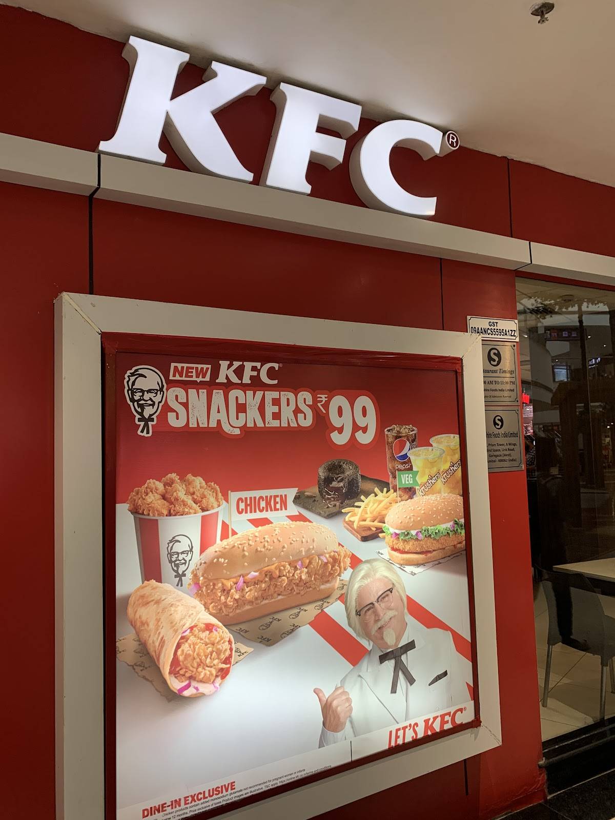 Menu at KFC, Bareilly, 2, 3, Ground Floor, Phoenix United Mall ...