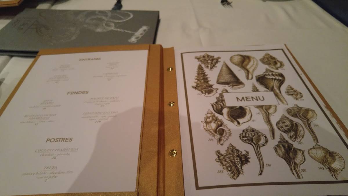 Carta de Cala Restaurante & Lounge, Barranco, Cto. de Playas