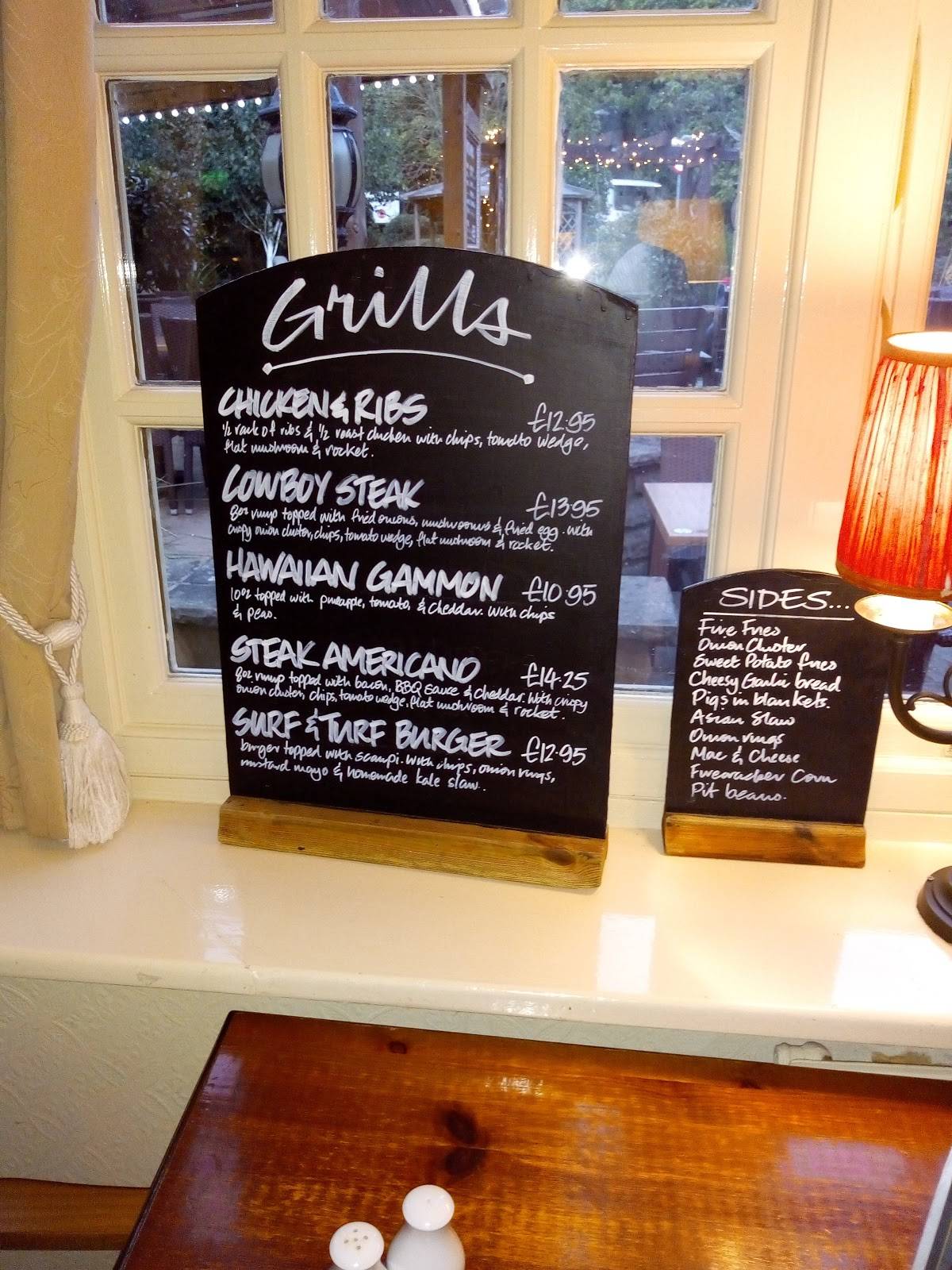 Menu at Wheatsheaf pub & bar, Baslow