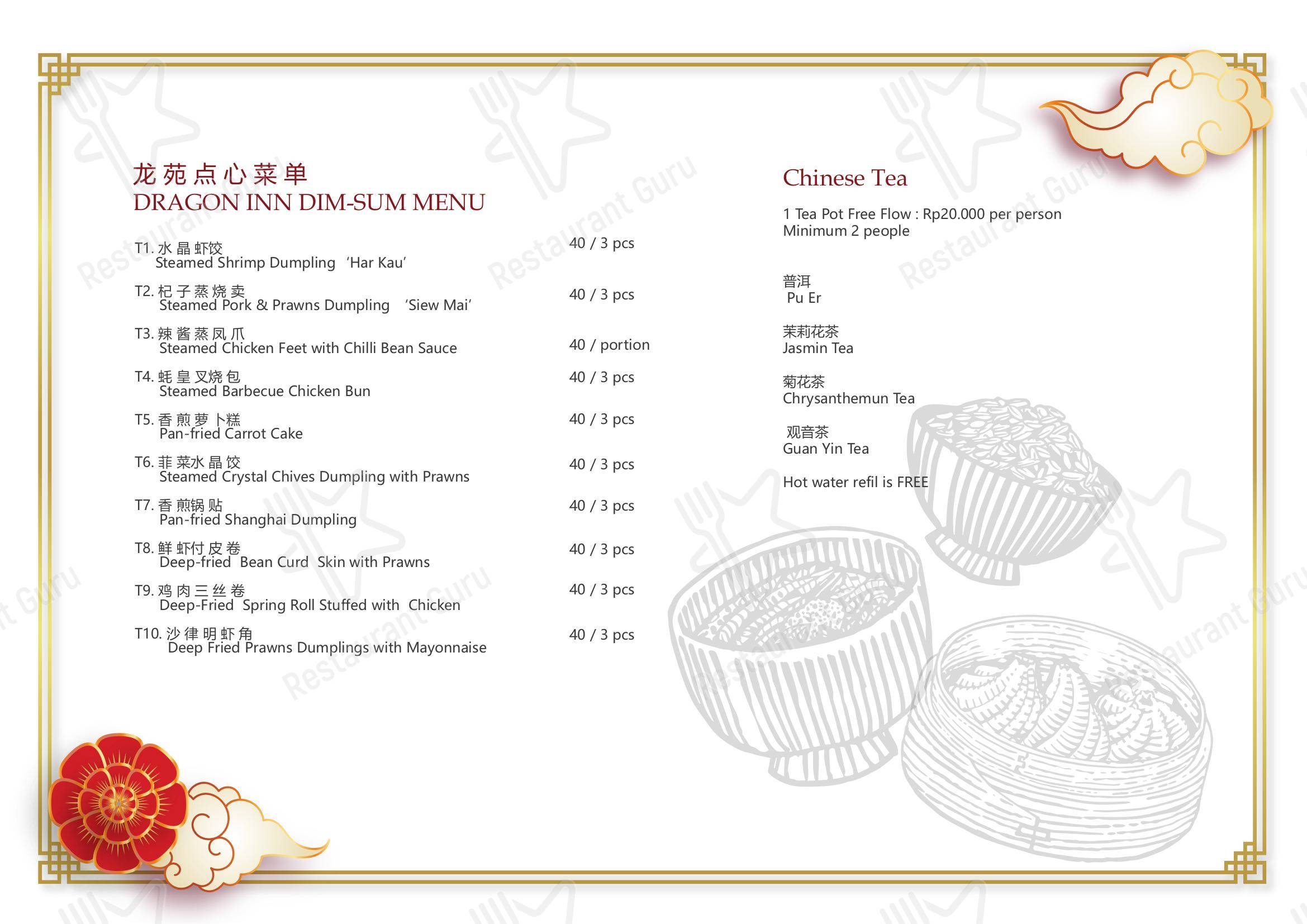 Menu at Thai Orchid Restaurant, Batam, Waterfront City