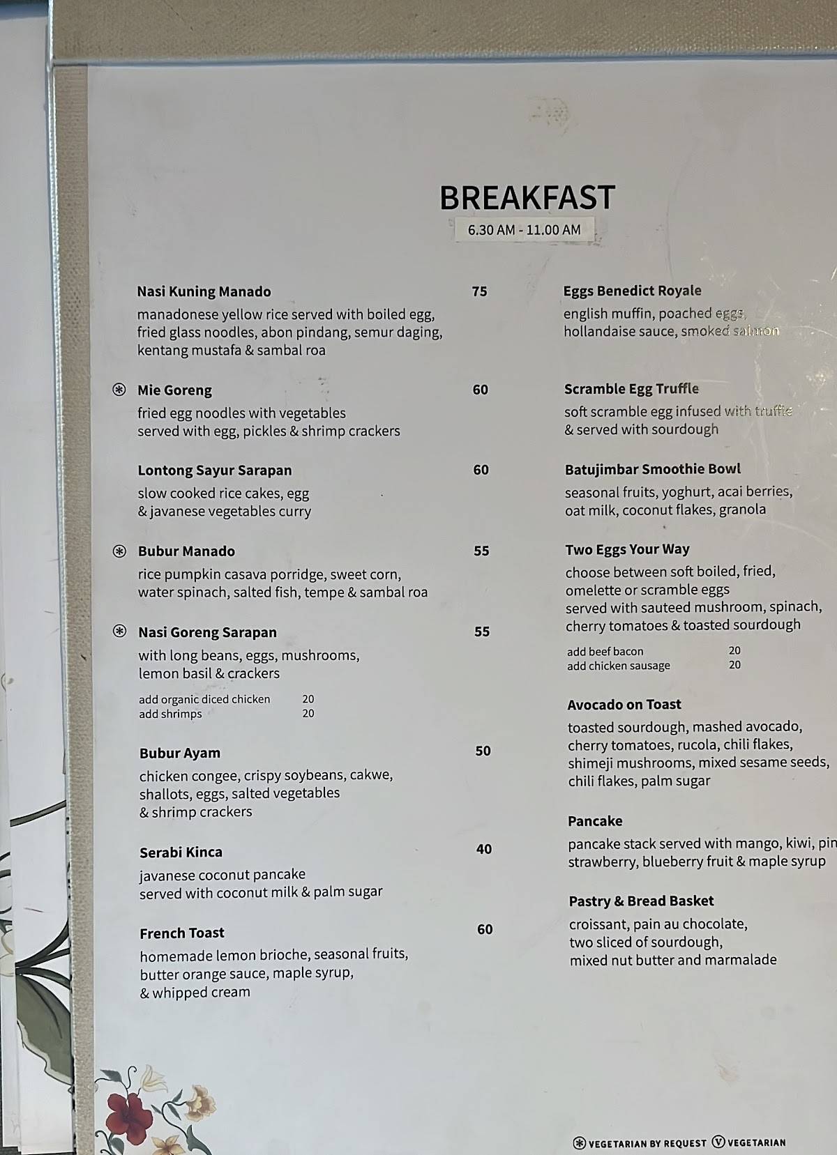 Menu at Batujimbar Cafe, Denpasar, Jl. Danau Tamblingan No.75A