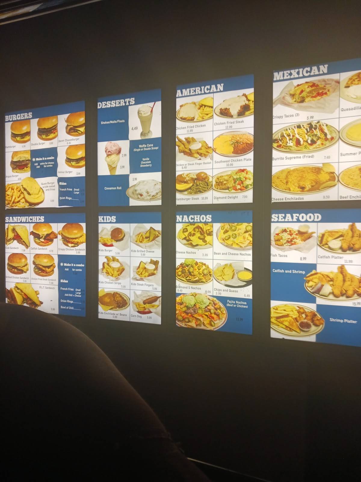 Menu at Diamond S Restaurant, Bay City