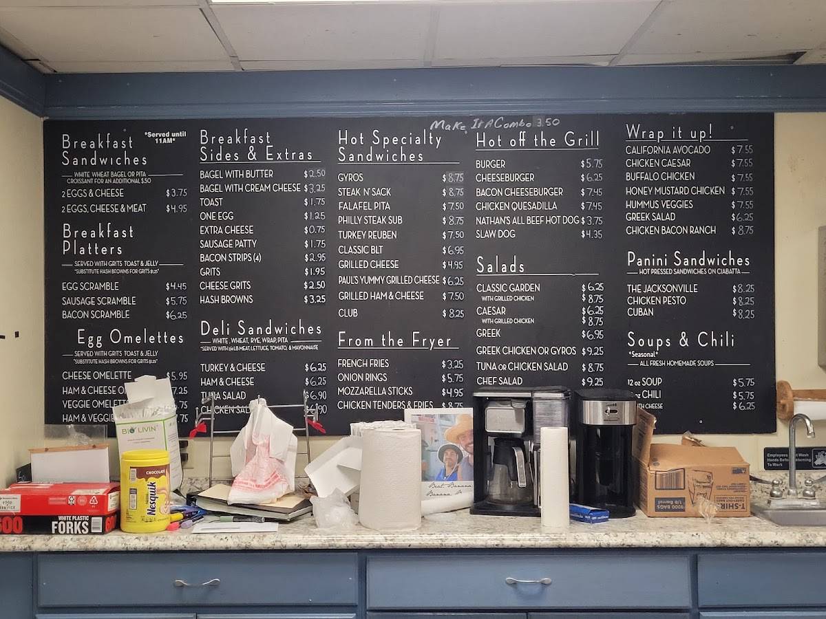 Menu at Baymeadows Cafe and Grill, Jacksonville